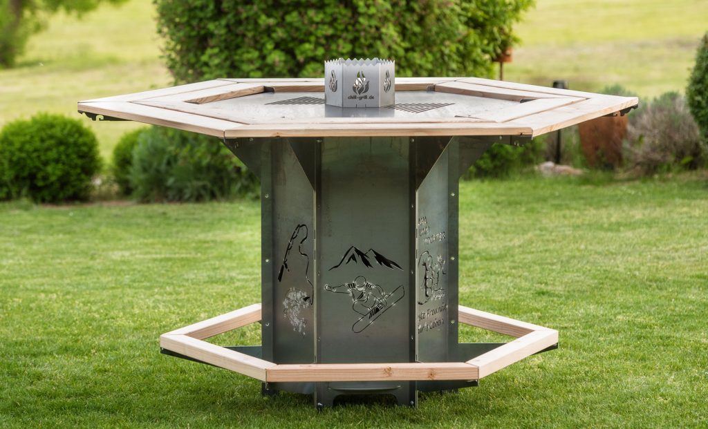 Sechseckige Grilltonne – Grilltonne Hexagon – Chill-Grill.de